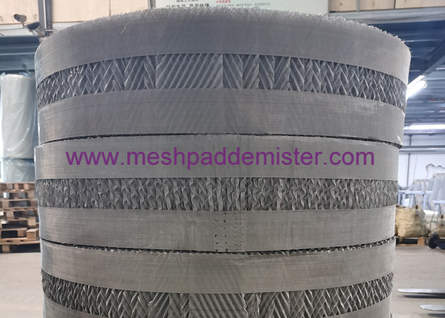 304 Wire Mesh BX CY Type Packing In Distillation Column Fast Delivery