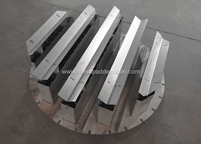 Random Packing Trough Type Packed Column Internals Scrubber 50m3 Per Hour