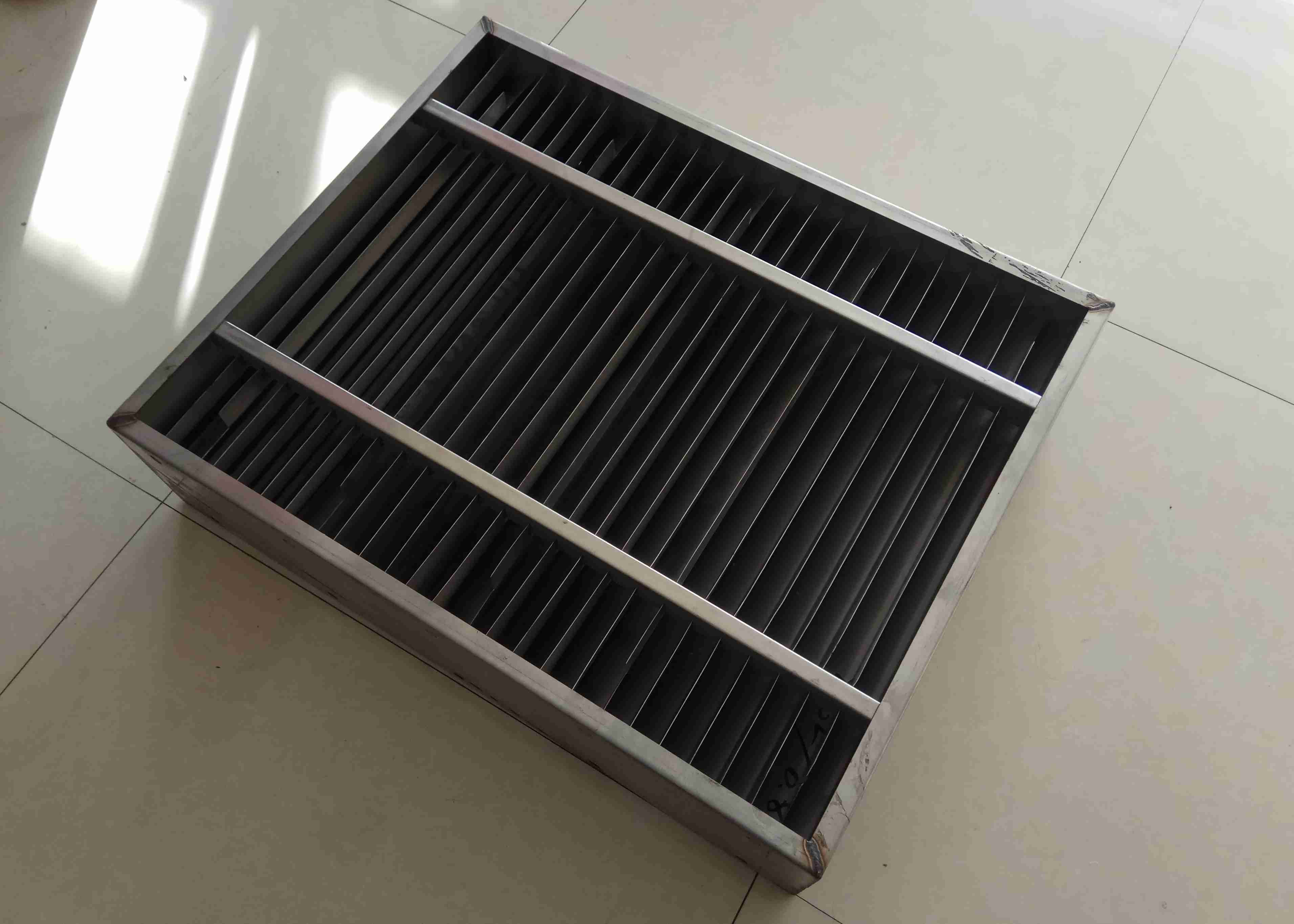 2 Pass Chevron Plate Vane Pack Demister 200mm Thickness With Drains